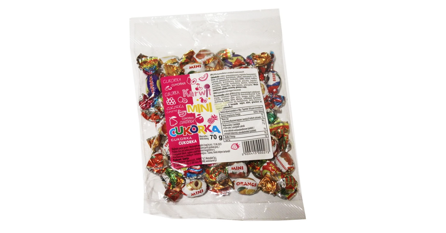 Mini cukorka 70g Mix - Cukorka - NTT Impex webáruház